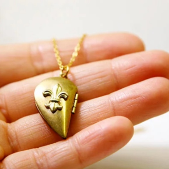 Handmade | Jewelry | Half Heart Locket Jewelry Personalized Handmade ...